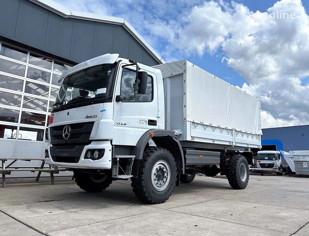 Novi Mercedes-Benz Atego 1725 A 4x4 Personnel Carrier (5 units) kamion sa klizna zavesa cerada