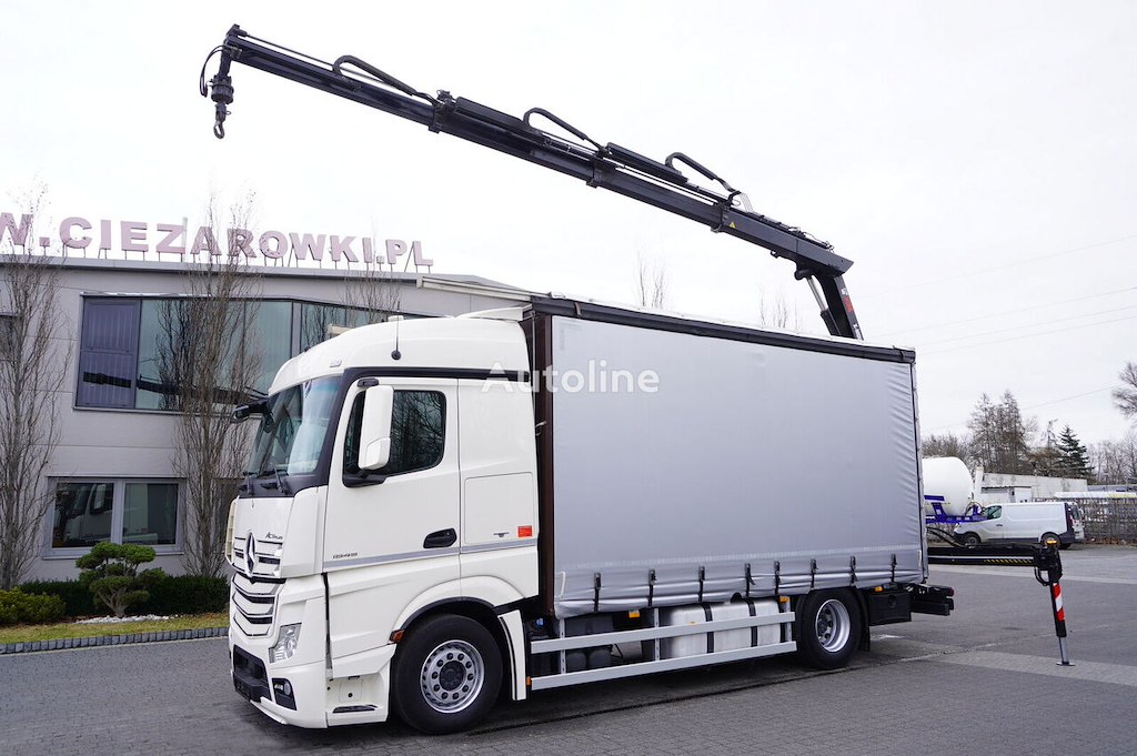 Mercedes-Benz Actros 1845 4×2 E6 / Crane HIAB / Curtain / 2 pieces kamion sa klizna zavesa cerada