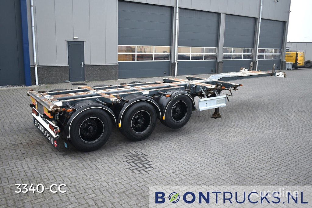 D-Tec FT-43-03V | 2x20-30-40-45ft * 3x EXTENDABLE * LIFT AXLE poluprikolica za prevoz kontejnera