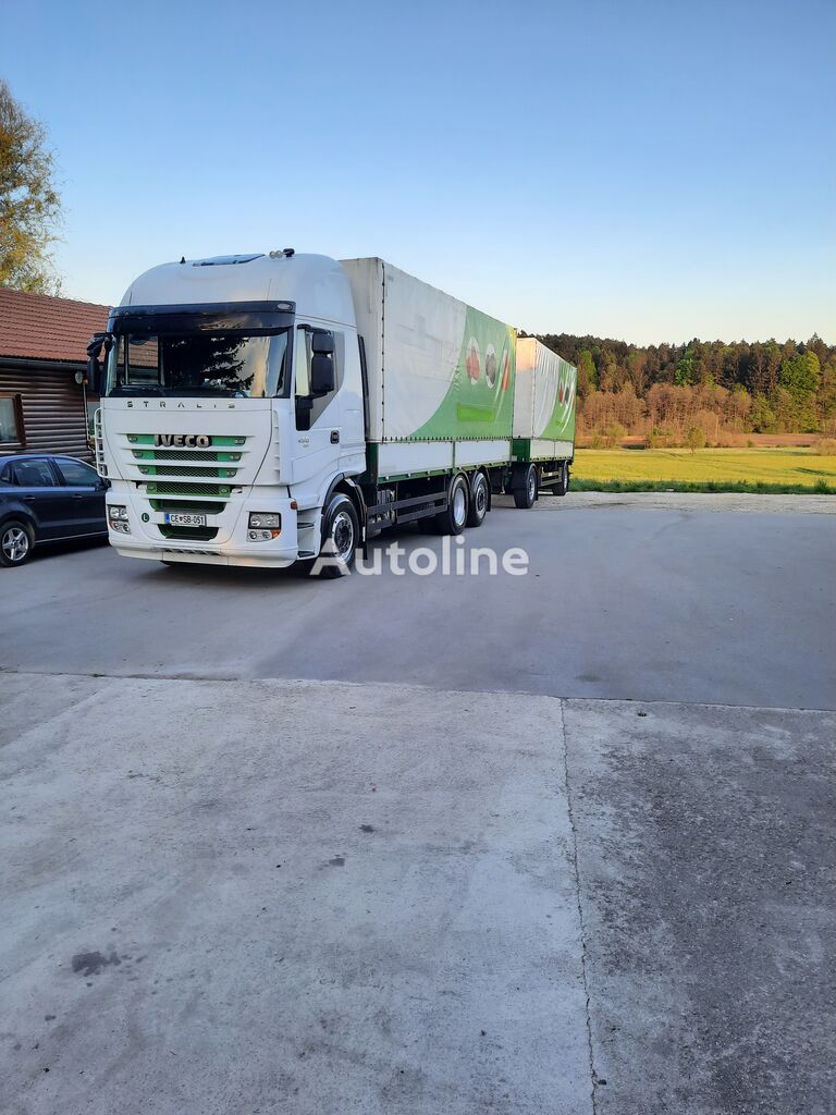 IVECO STARLIS kamion s ceradom + prikolica sa ceradom