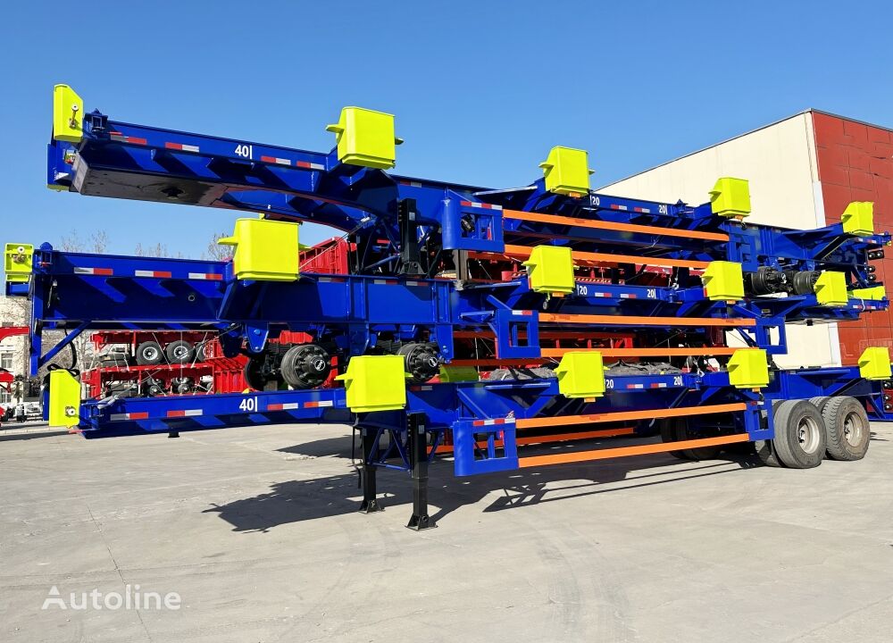 Nova 45 feet Skeleton Type Terminal Trailer for Sale - S poluprikolica za prevoz kontejnera