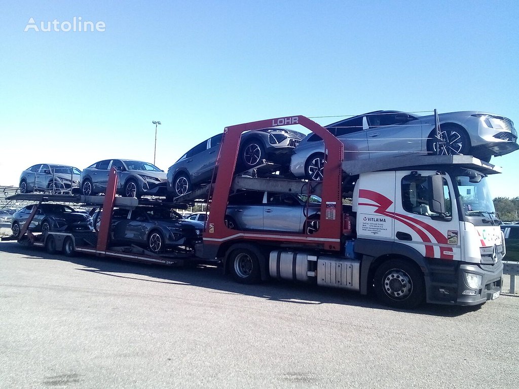 Mercedes-Benz Actros 1843 + EUROLOHR 123 autotransporter + prikolica autotransportera