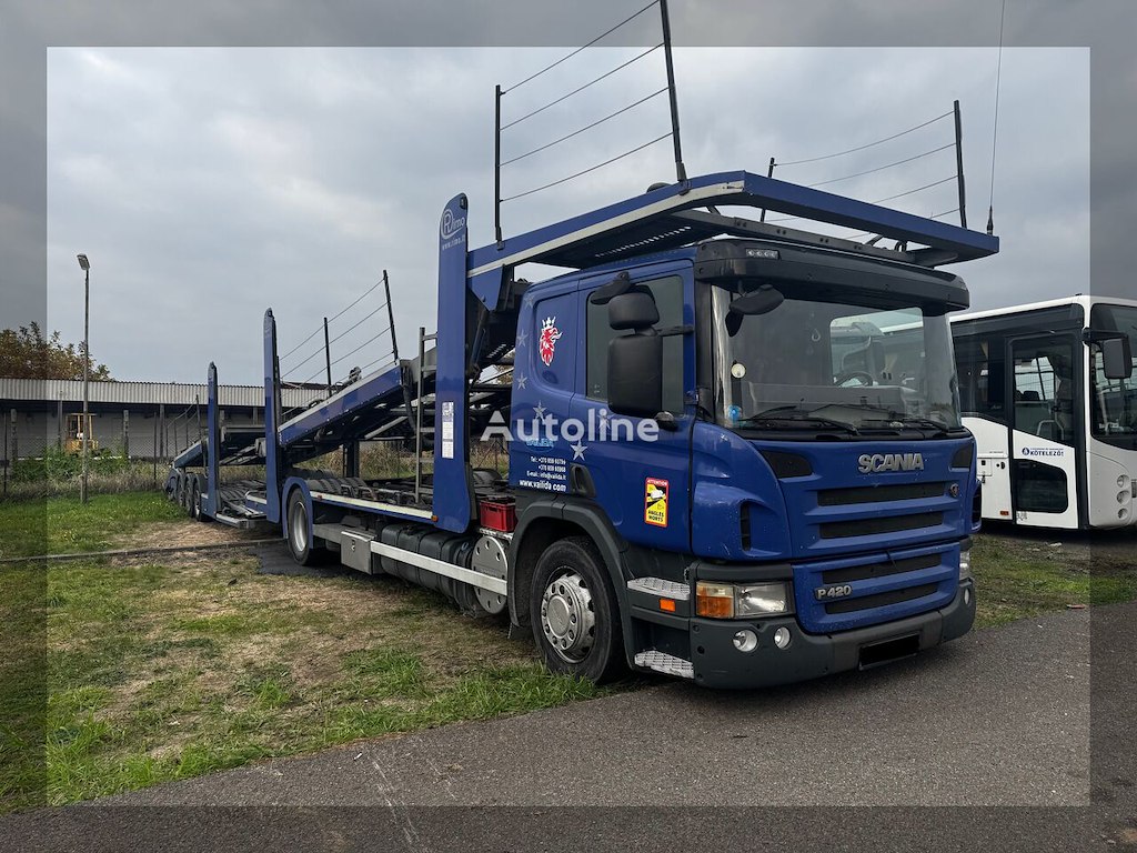 Scania P420 autotransporter + prikolica autotransportera