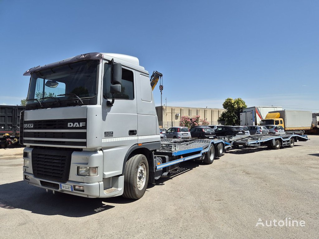 DAF XF 95 380 autotransporter + prikolica autotransportera