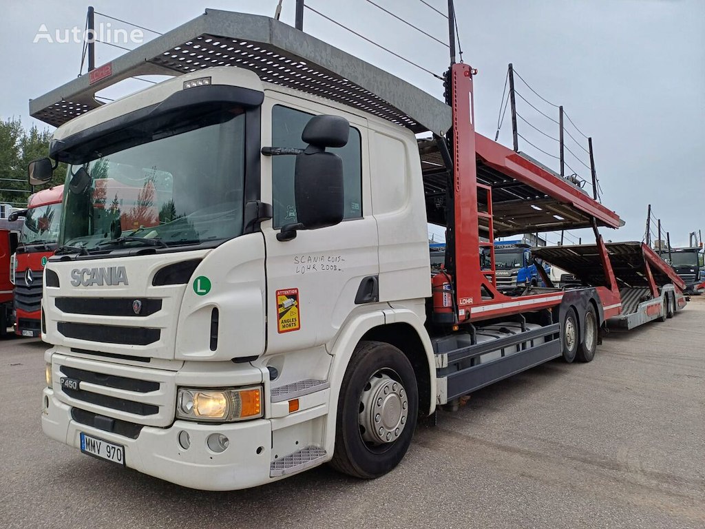 Scania LOHR 2008 autotransporter + prikolica autotransportera