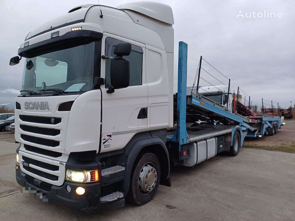 Scania R450 + ROLFO 2006 autotransporter + prikolica autotransportera