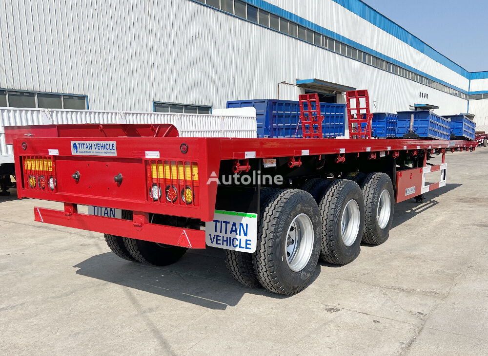 Nova TITAN Flatbed Container Trailer Price from China - Y poluprikolica platforma