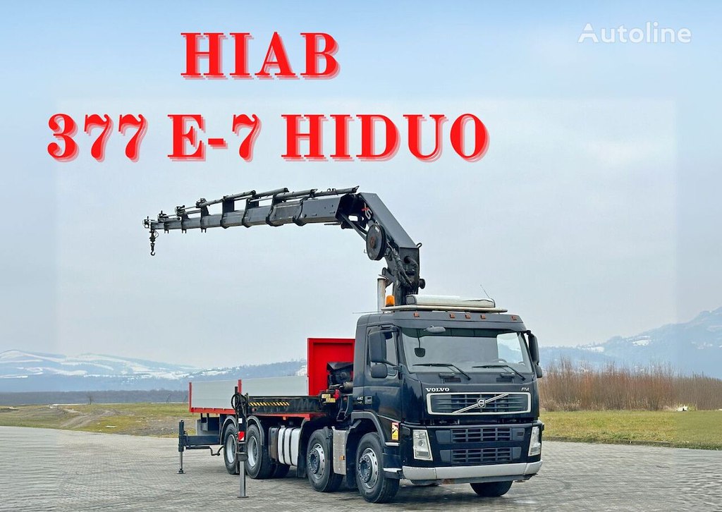 Volvo FM 440* HIAB 377 E-7 HIDUO + FUNK / 8x4 kamion platforma