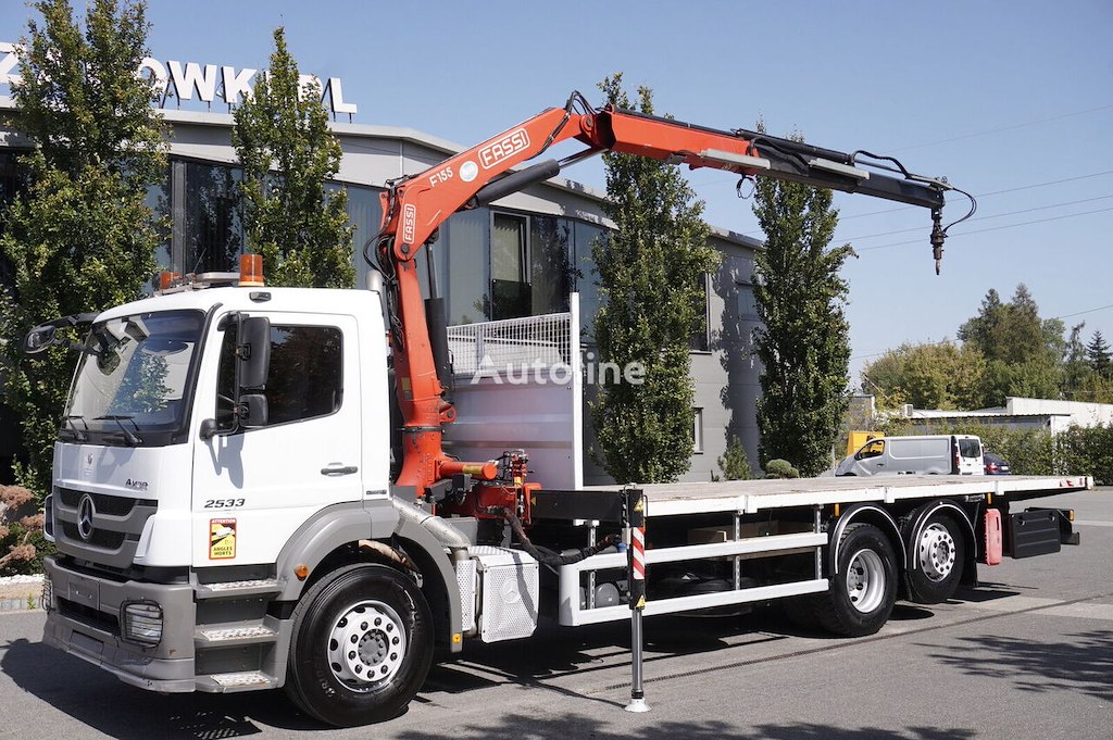 Mercedes-Benz Axor 2533 E5 / 6×2 / 20 pallets / 8m / HDS Fassi 6.1t kamion platforma