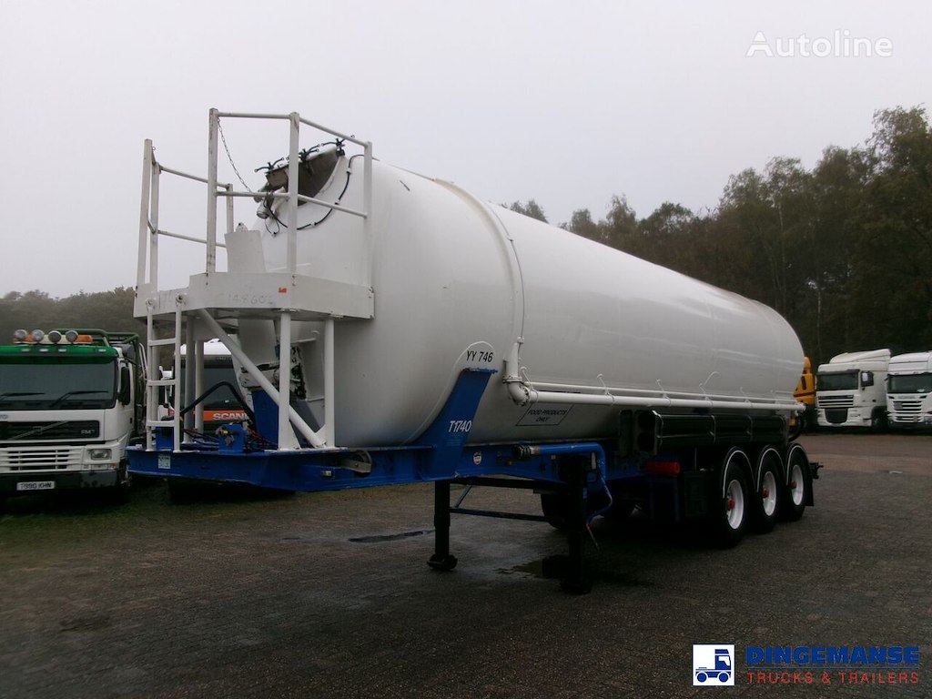 Feldbinder Powder tank alu 41 m3 (tipping) poluprikolica autocisterna