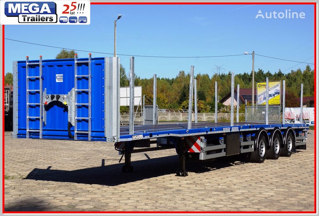 Nova Mega 950 mm Höhe Plattform fur Container ISO & HC, SOFORT !!! poluprikolica za prevoz drva