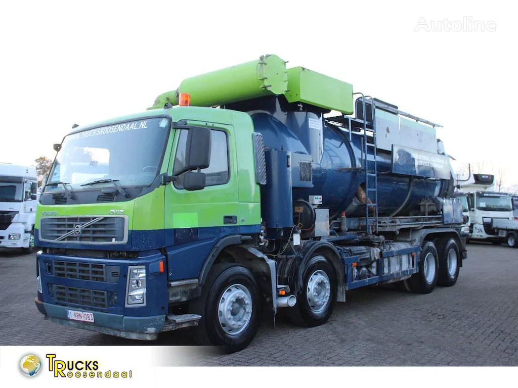 Volvo FM 340 + naaktgeboren 15.000 liter + 8x4 spring autofekalac