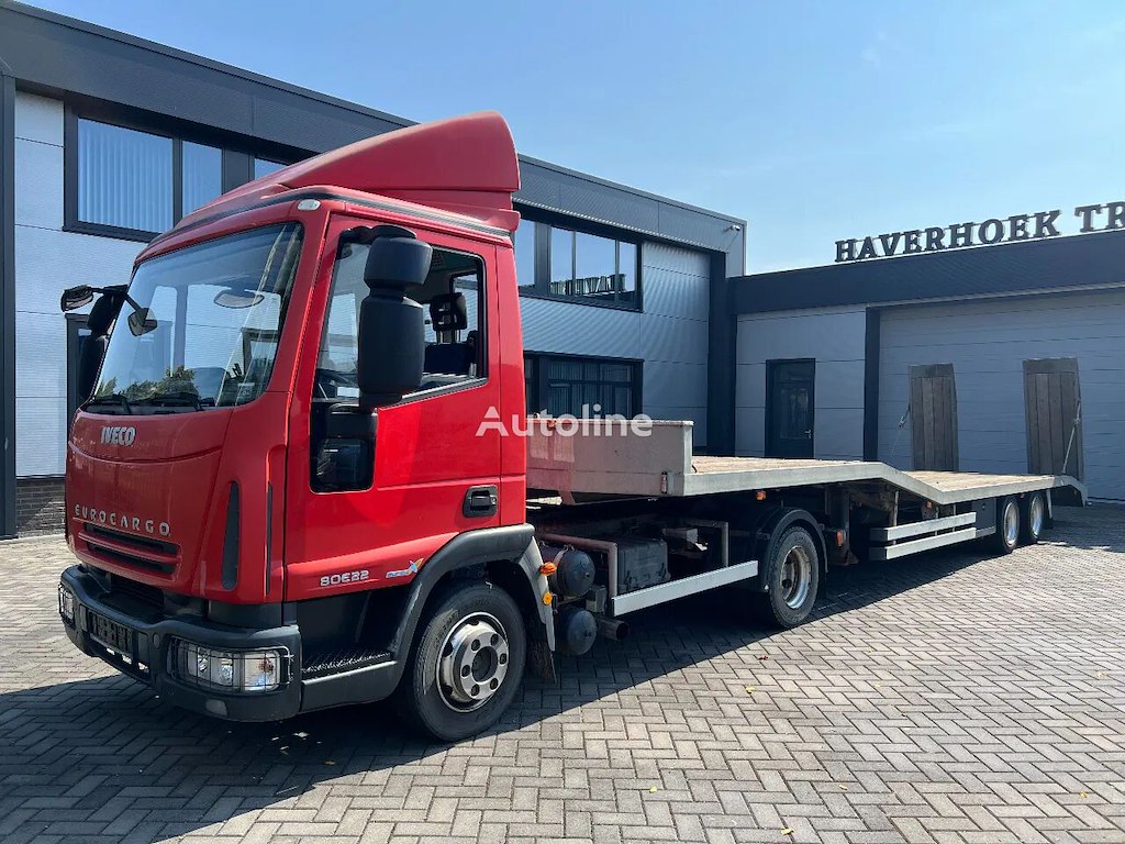 IVECO EuroCargo 80 ML80E22 tractor with Heinemann 2 axle Lowloader *** tegljač