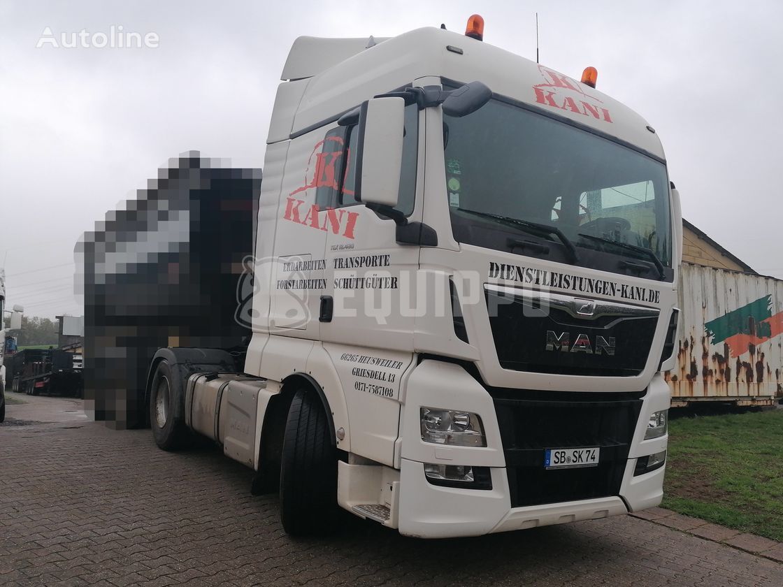 MAN TGX 18.480 4x2 BLS WITH TIPPER HYDRAULIC AND GOOD TIRES tegljač