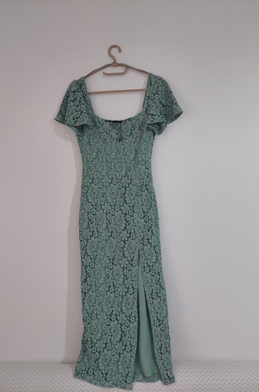 Zara cipkana midi haljina, NOVO, AKCOJA