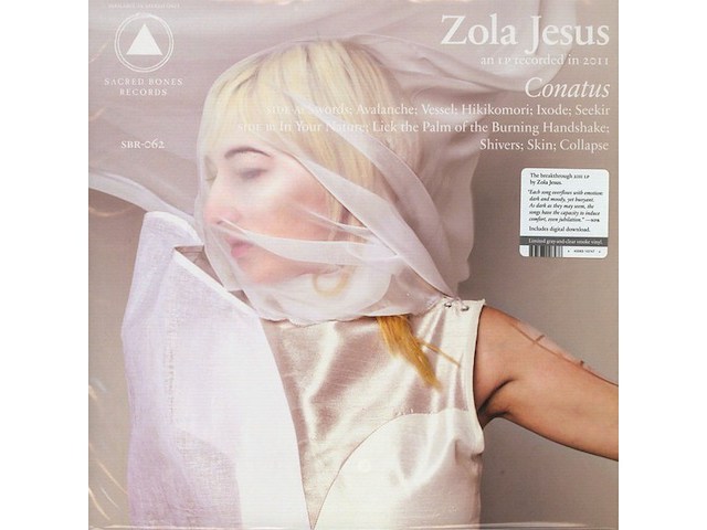 Zola Jesus – Conatus LP Gray/Clear Smoke Vinyl