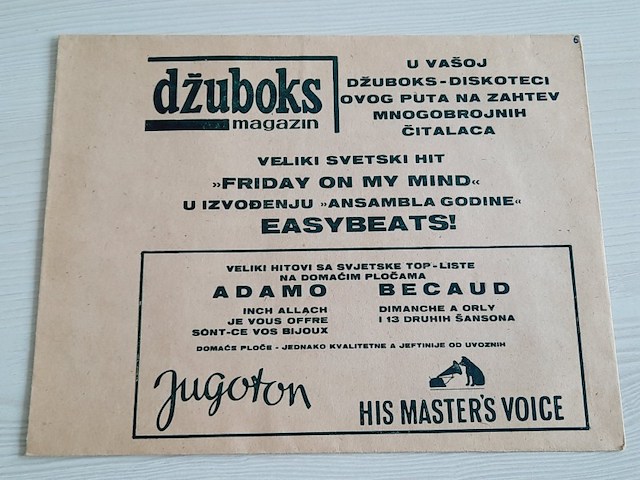 THE EASYBEATS - Friday On My Mind (flexi)