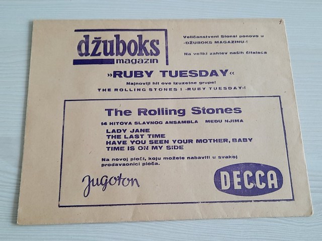 The Rolling Stones - Ruby tuesday