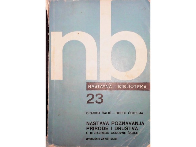 Dragica Čalić ➡️ Nastava poznavanje prirode i društva