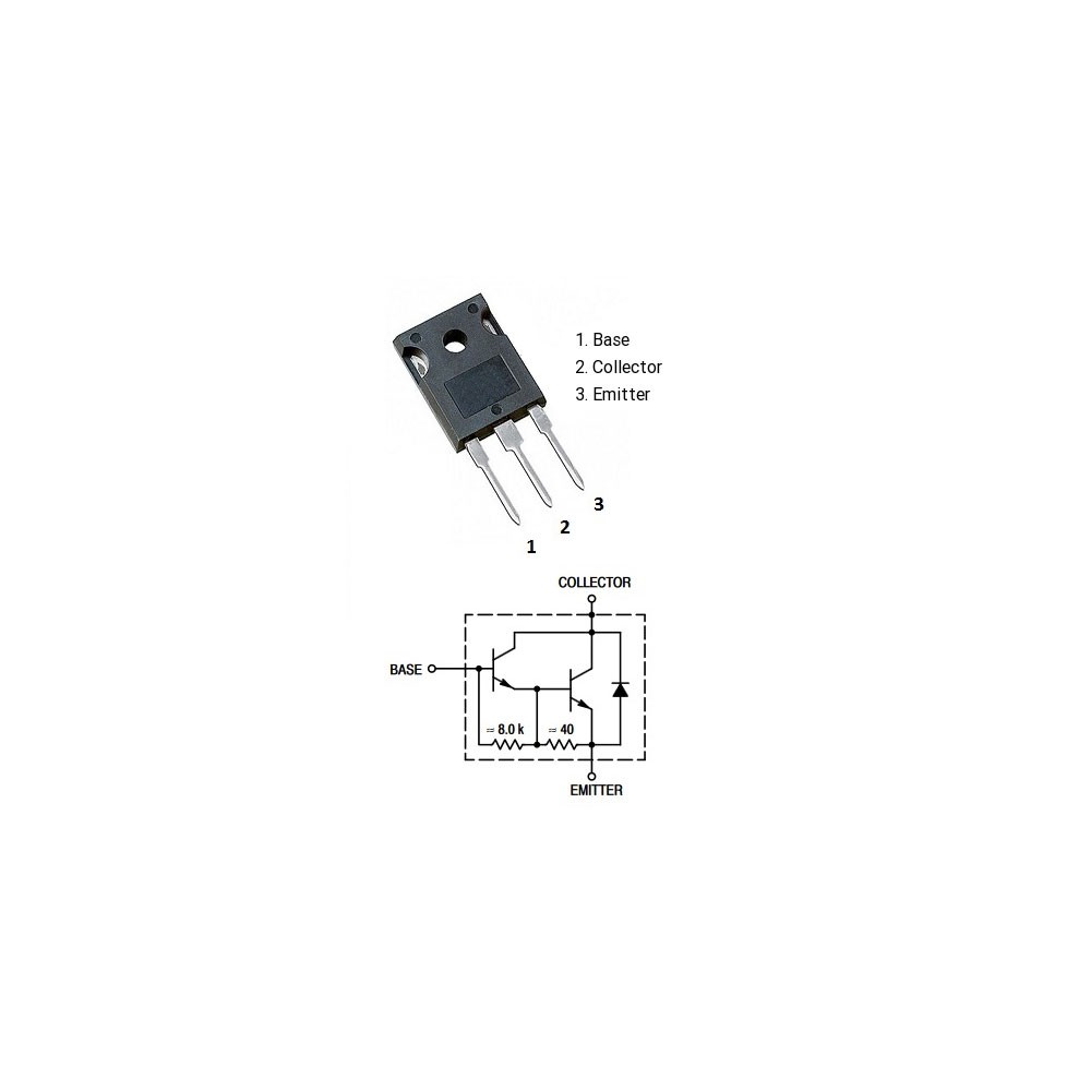 Tranz. N-Darl+Di 160V 16A 200W