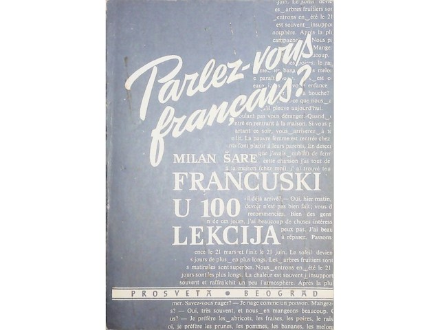 Milan Šare ➡️ Francuski u 100 lekcija ➡️ 1990g ➡️Nova