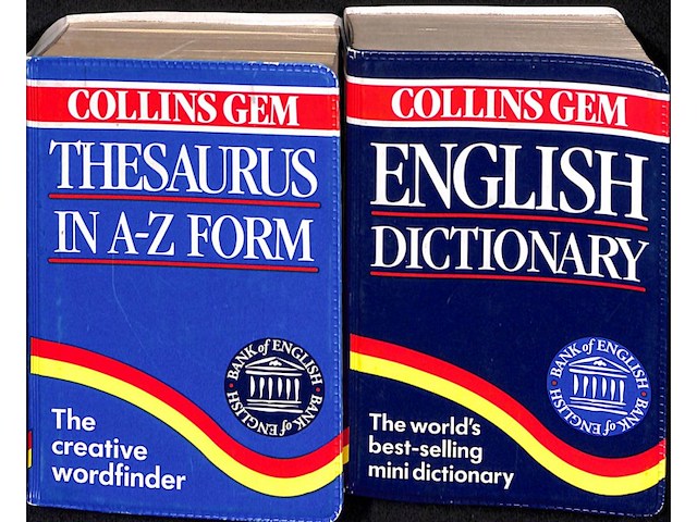 ENGLISH DICTIONARY / THEZARUS IN A-Z FORM (Collins Gem)