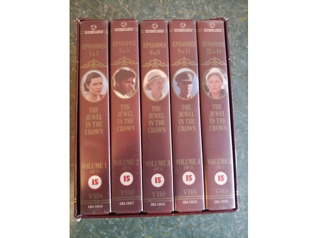 The Jewel In The Crown 1985 VHS 5 Tape Series Episodes