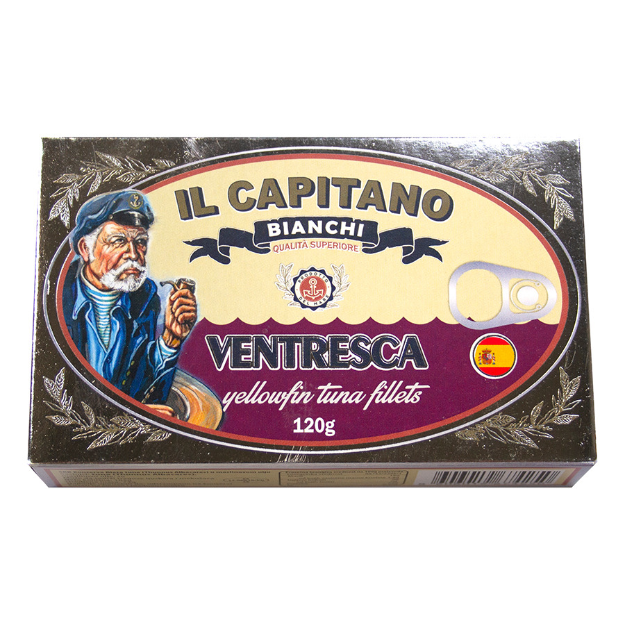 Il Capitano Ventresca yellowfin fileti tune u maslinovom u ulju 120gr