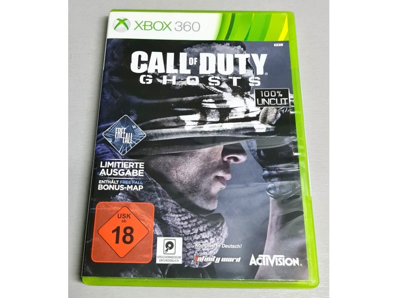 Call of Duty Ghosts 2xDVD XBOX 360