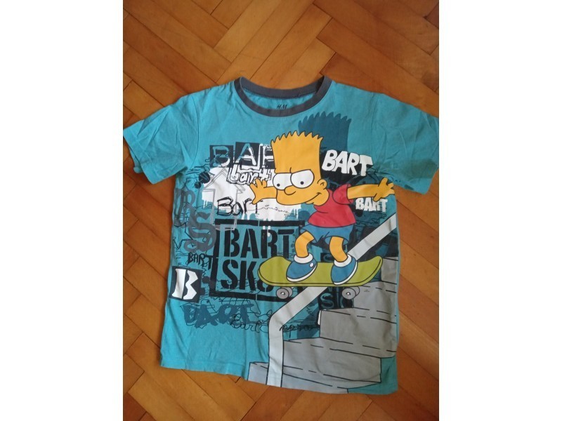 H &M Bart Simpson graphiic majca