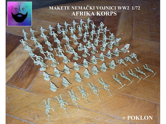 Makete vojnici WW2 Afrika Korps + POKLON  1/72