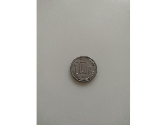 10 centi Meksiko,  2001.