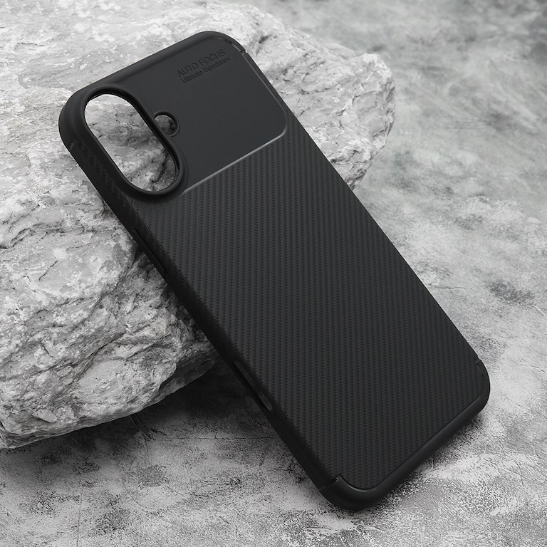 Zastitna maska (futrola) Carbon - iPhone 16 Plus (6.7) crna (MS)