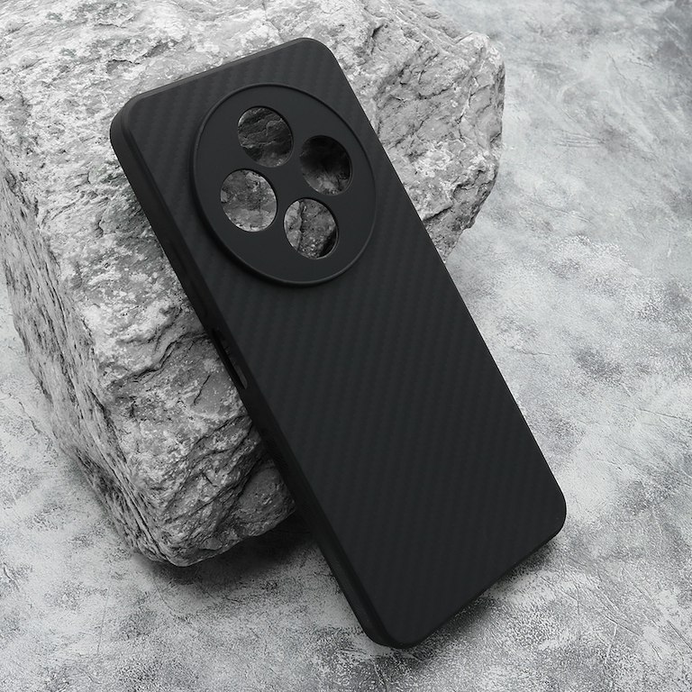 Zastitna silikonska maska (futrola) CARBON LIGHT - Xiaomi Redmi 14C crna (MS)