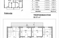 Nova Detelinara-Fantastičan Troiposoban stan 85 m2 u Izgradnji sa Parking Mestom-povrat Pdv-065/385 8880