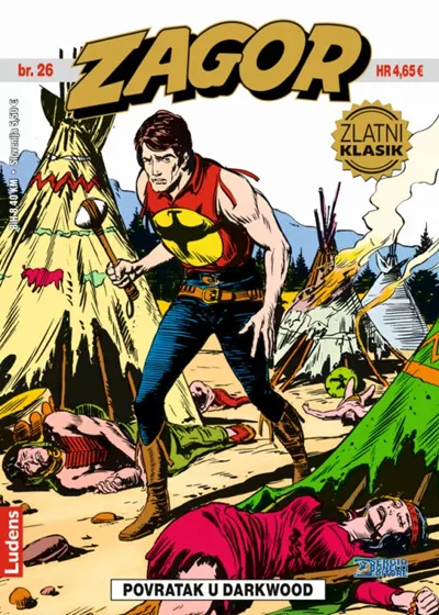 Ludens Zagor zlatni klasik 26 korica B - Povratak u Darkwood