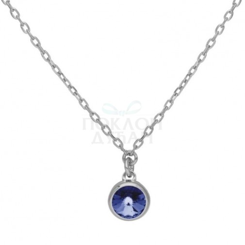 ŽENSKA VICTORIA CRUZ BASIC XS LIGHT SAPPHIRE OGRLICA SA SWAROVSKI KRISTALOM