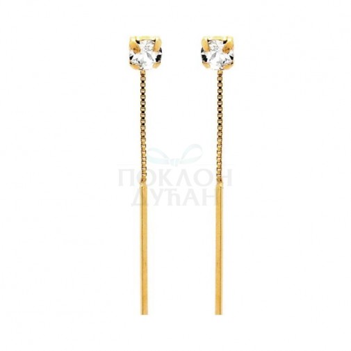 ŽENSKE VICTORIA CRUZ MINIMAL CRYSTAL GOLD MINDJUŠE SA SWAROVSKI KRISTALIMA