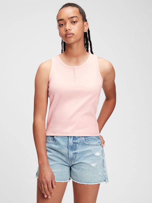 GAP CHILDREN'S TANK TOP HENLEY TANK - GIRLS
