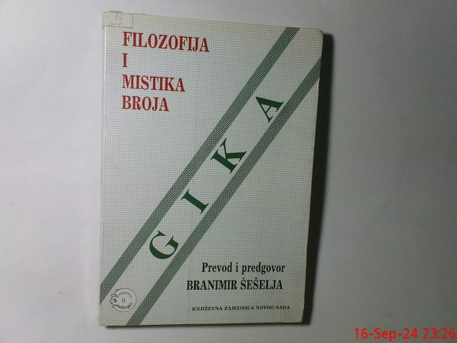 FILOZOFIJA I MISTIKA BROJA  - GIKA