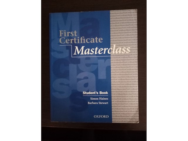 1st certificate Masterclass