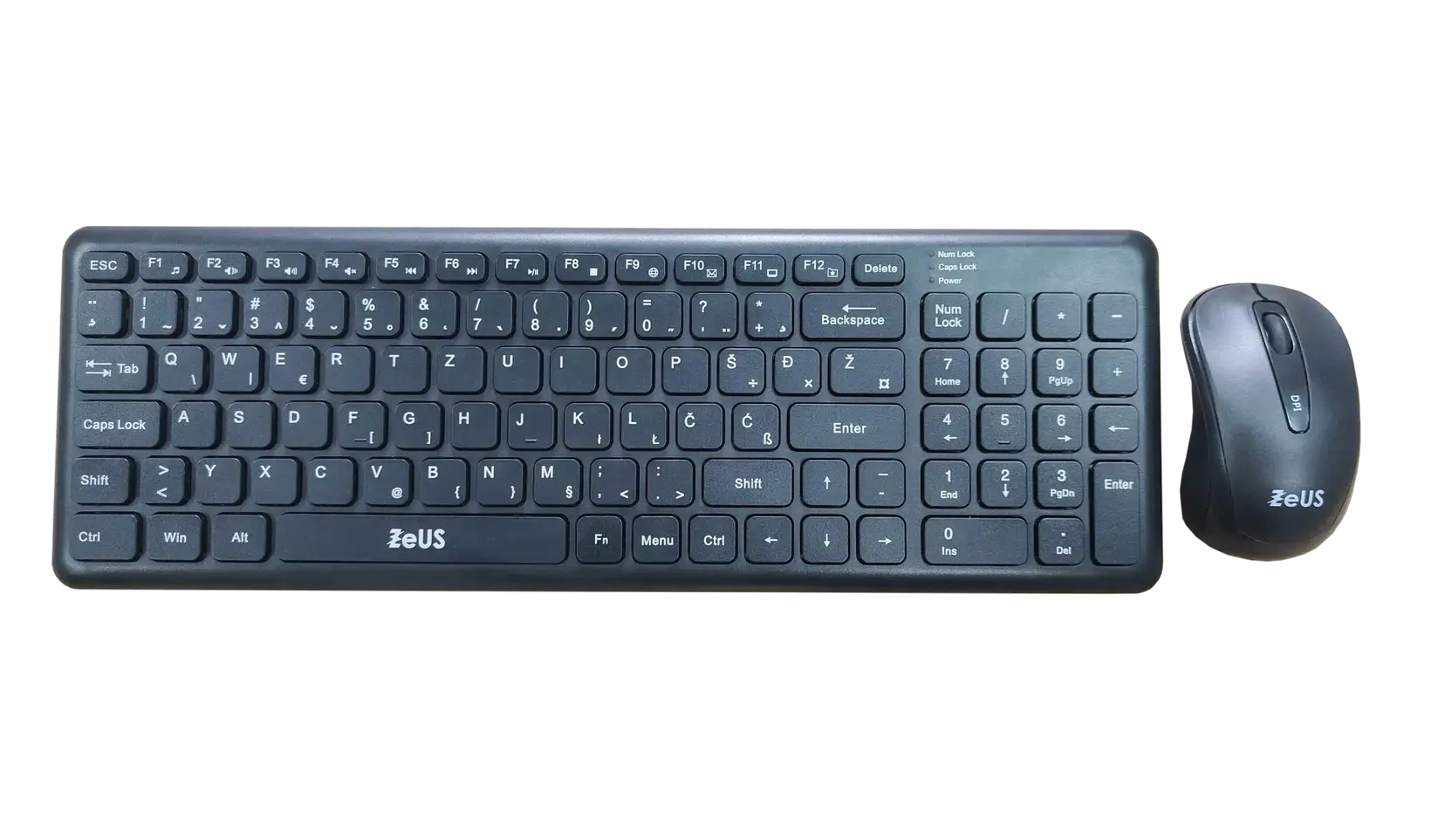 ZEUS Set Bežična tastatura + Z300 Bežični Miš, Optički