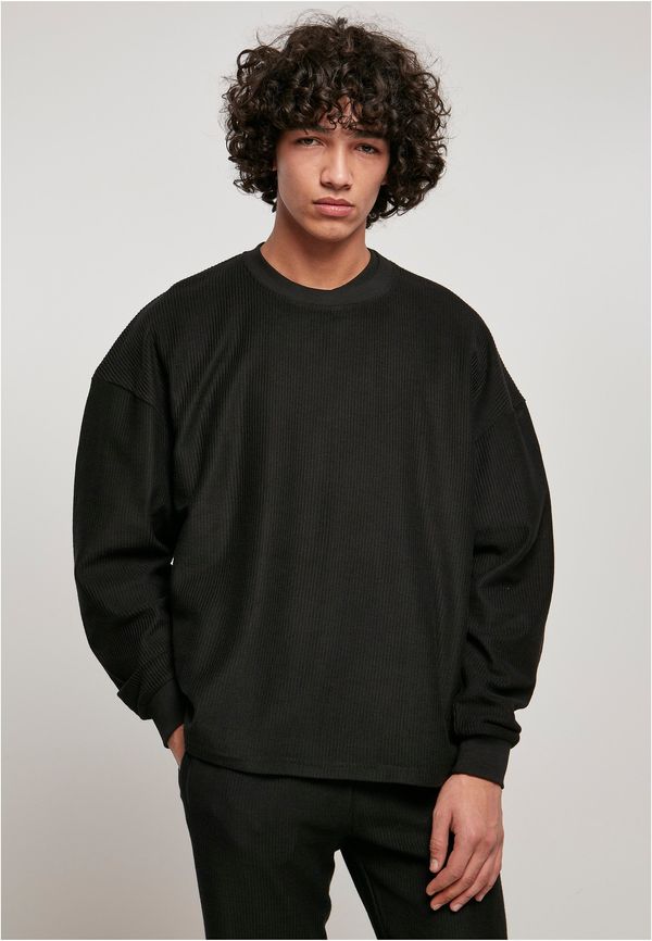 RIB TERRY BOXES CREW BLACK