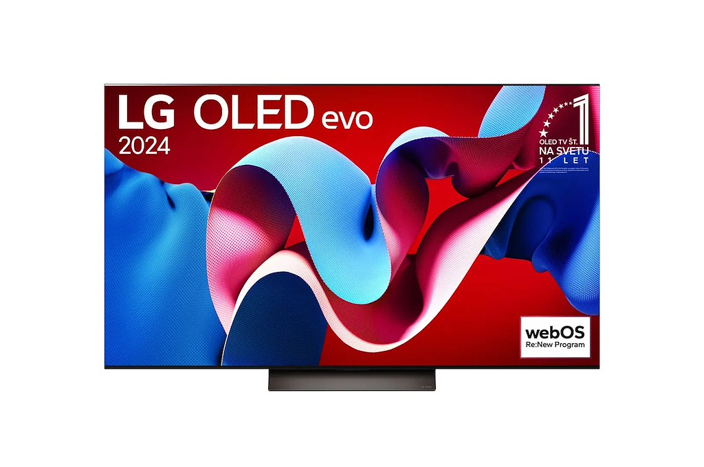 LG Televizor OLED55C41LA evo, 55'', C4 4K, Smart TV 2024, Crni