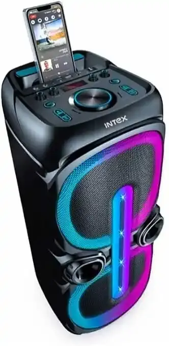 Intex T21105 Party Boom Box Bežični zvučnik sa bežičnim mikrofonom, BT, FM, Aux, USB, Daljinski, 60W