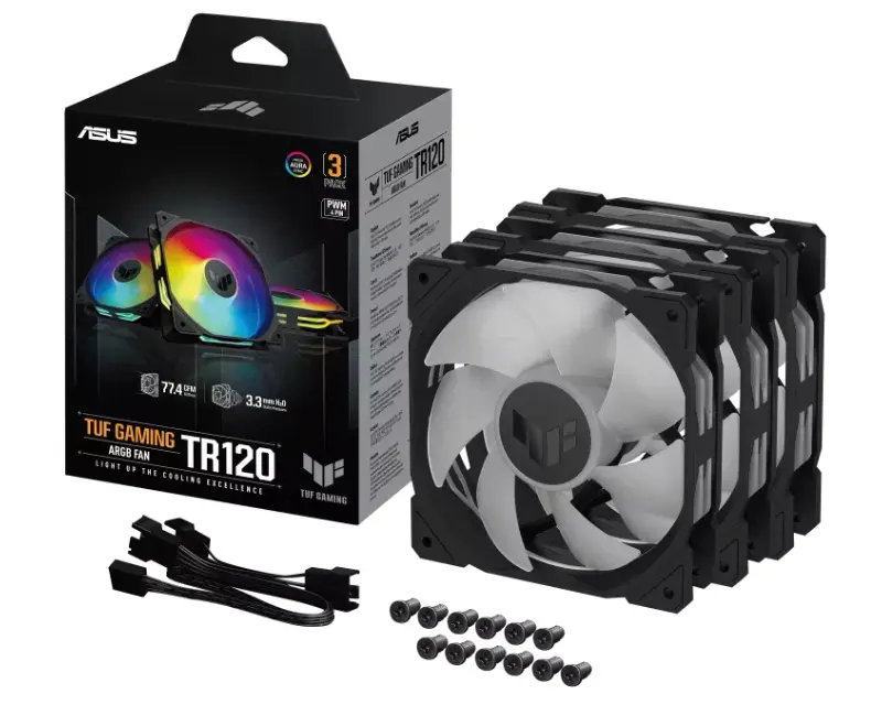 ASUS TUF GAMING TR120 ARGB BLACK EDITION 3IN1 ventilator