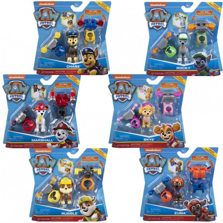 PAW PATROL FIGURA PACK PUP & BADGE 6ASS CENA ZA 1 KOM