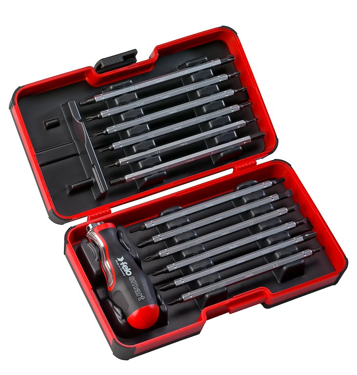 FELO Set alata XL-Strongbox Smart Evo SL/PH/PZ/HEX/TORX 06081306 13 kom