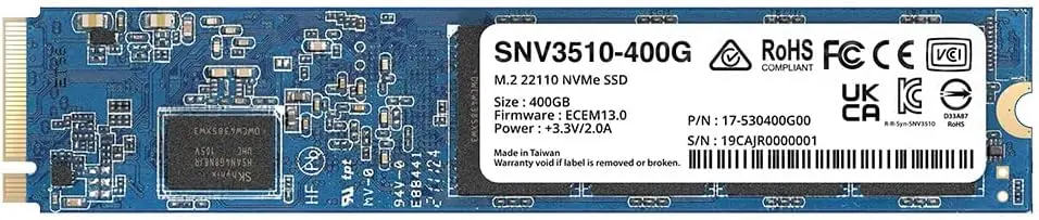 SYNOLOGY SSD 400GB M.2 NVMe 3000-750 MB/s za NAS