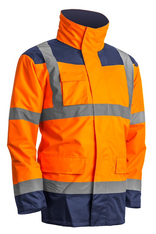 COVERGUARD 4u1 signalizirajuća zaštitna Hi-viz parka KANATA narandžasto-plava